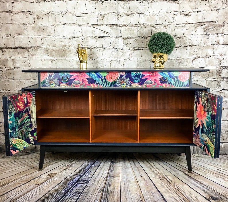 Upcycled Retro Sideboard Upcycled Furniture Vintage - Etsy