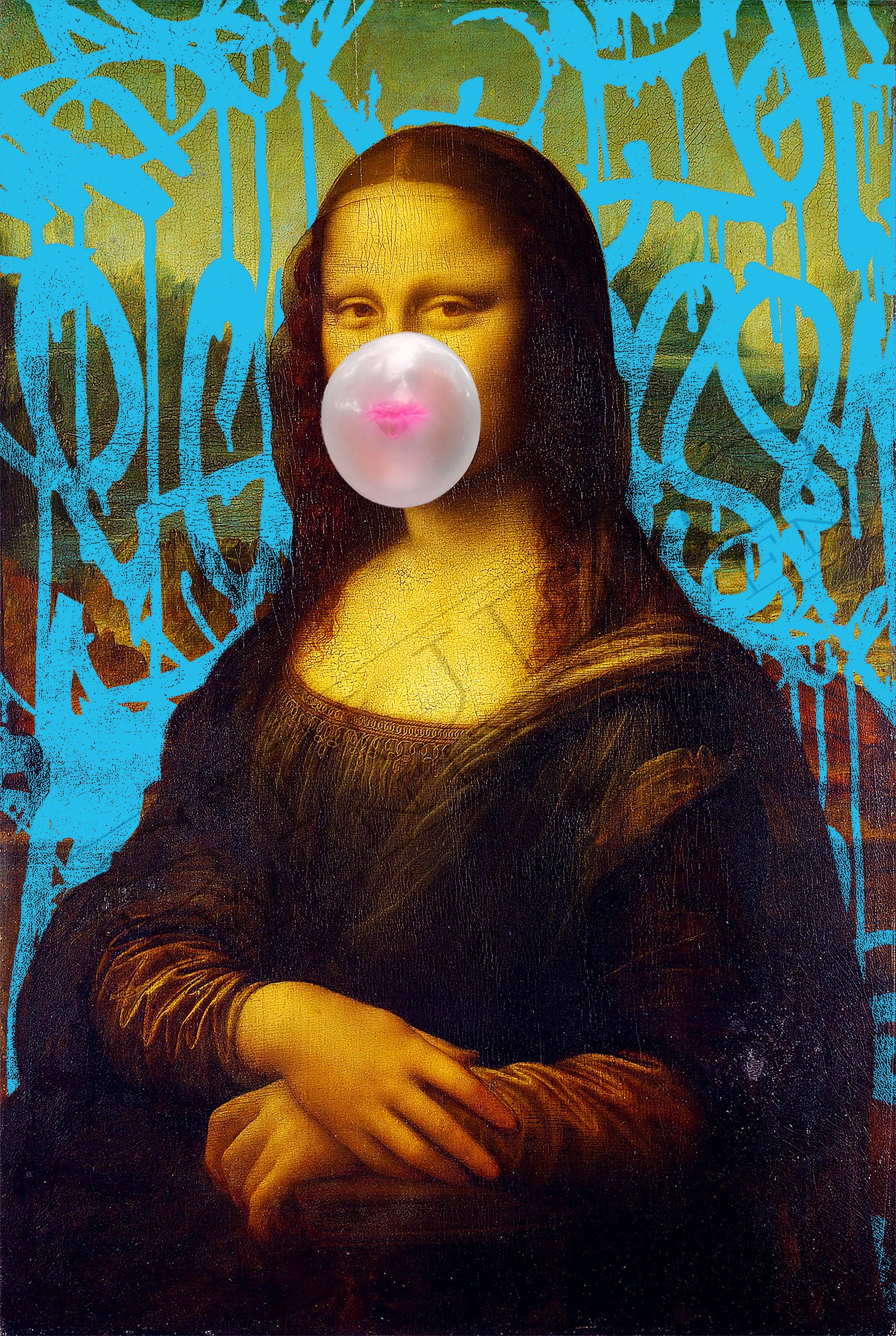 Paintball Art Mona Lisa