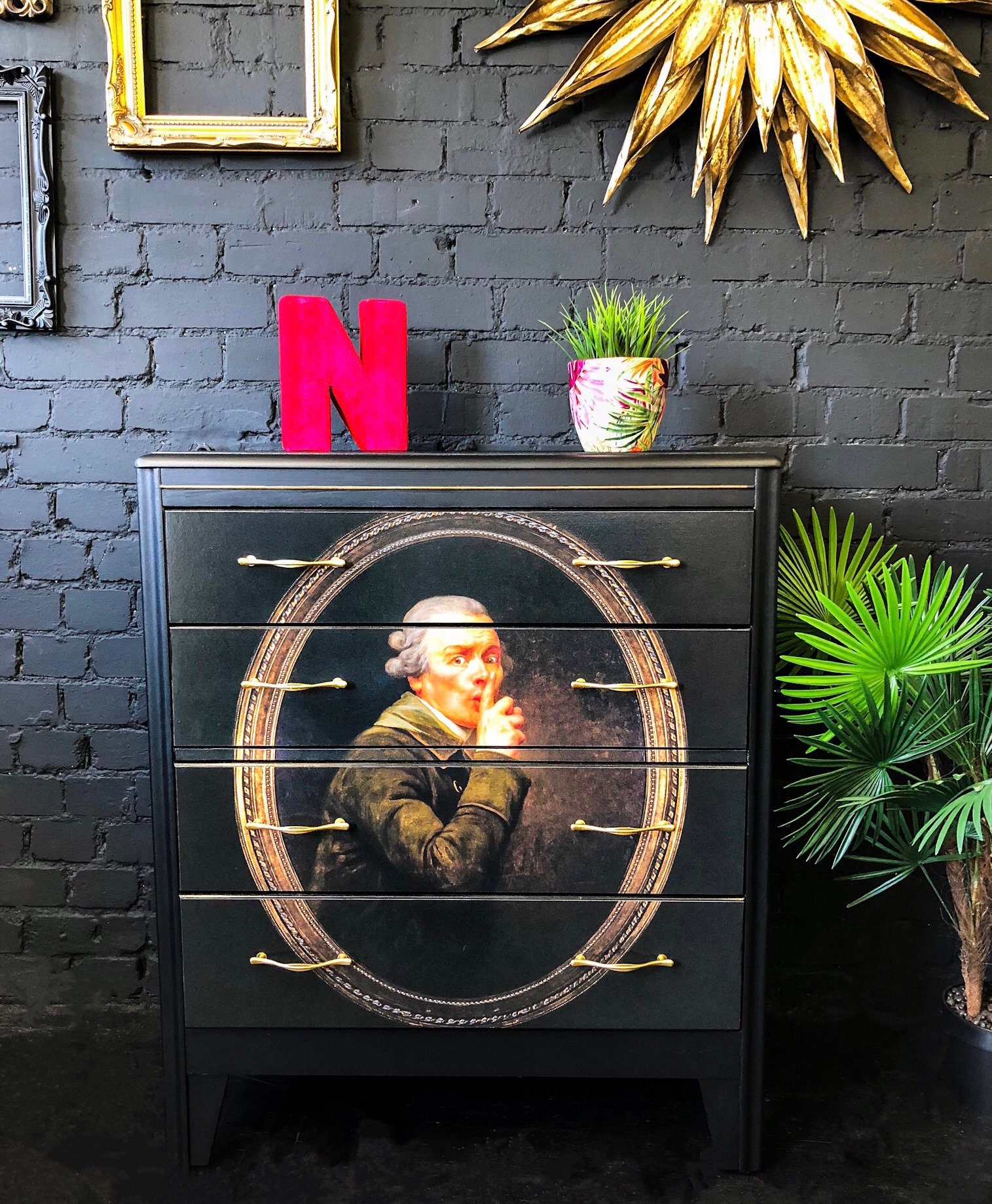 Upcycled Vintage Mid Century Retro Chest of Drawers for - Etsy