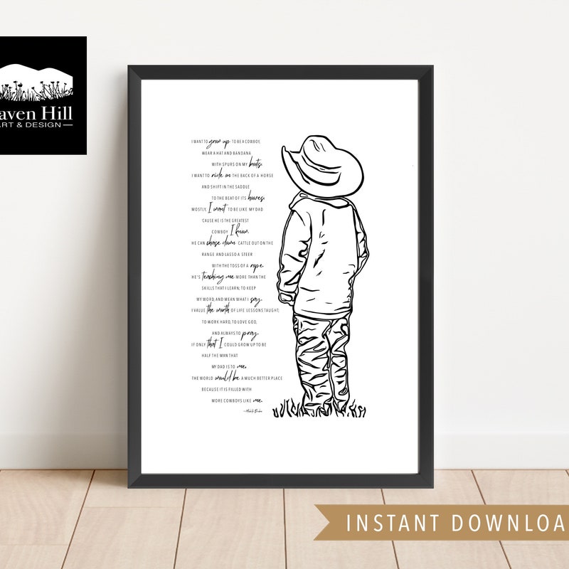 Poem for a Cowboy - Etsy