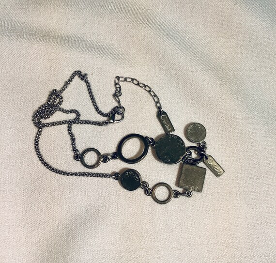 Handmade Cre’Art fussed glass and pewter necklace fro… - Gem