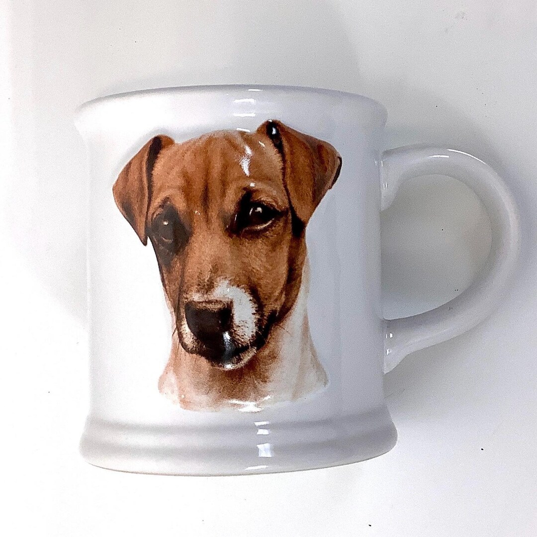Vintage Jack Russell Ceramic 3D Mug by Barbara Augello - Etsy