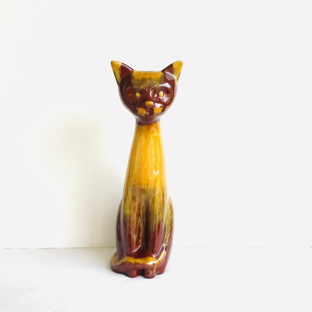 14 Blue Mountain Pottery Cat, Harvest BMP Large Cat, Tall BMP Cat, Drip ...