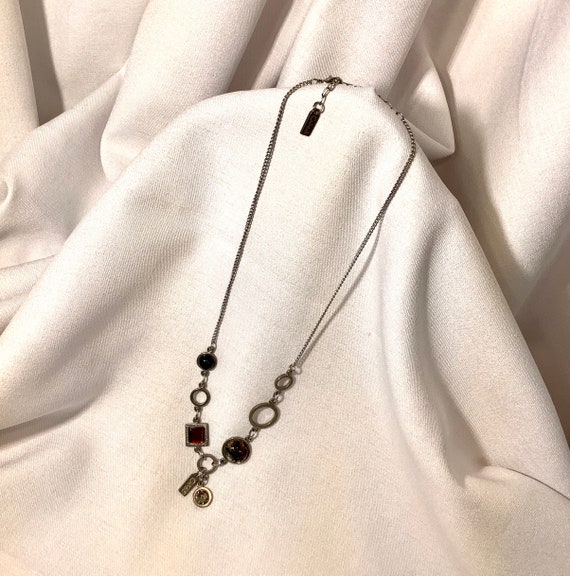 Handmade Cre’Art fussed glass and pewter necklace fro… - Gem