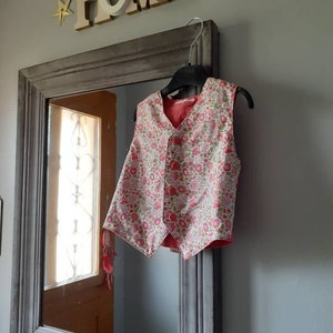 Vest Sleeveless Boys D Honor Cotton Liberty Customizable. - Etsy