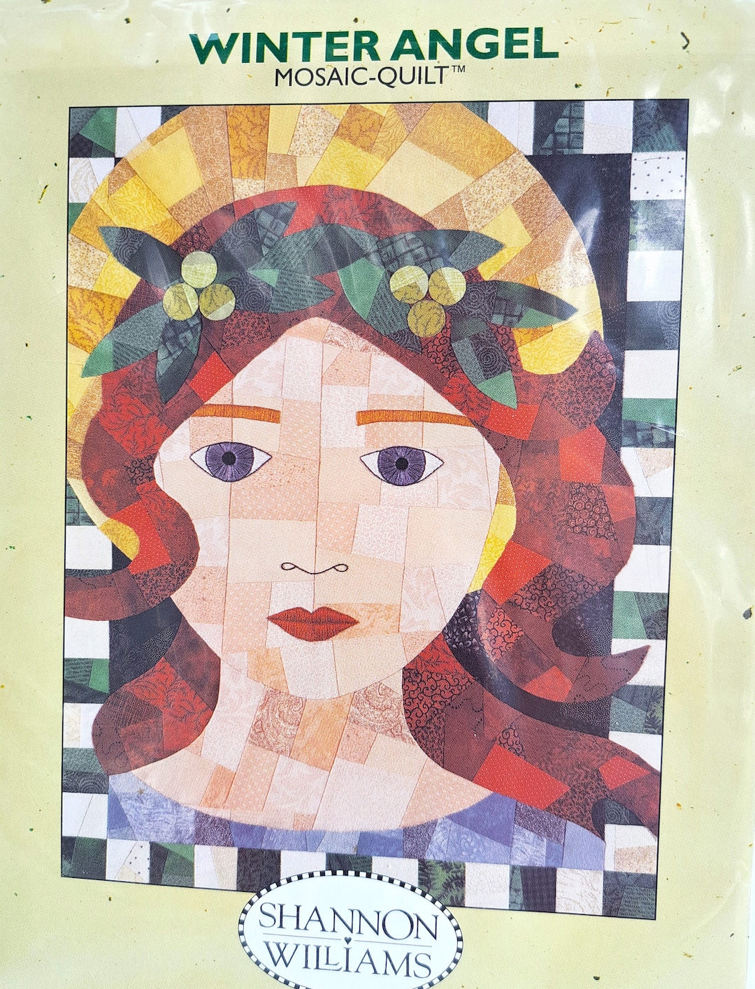 Winter Angel Mosaic Quilted Wall Hanging Pattern (used) - Etsy