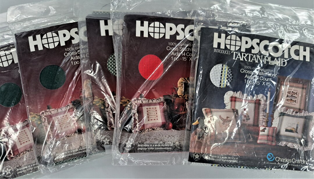 Charles Craft Vintage Hopscotch 14 Count Cross Stitch Fabric - Etsy