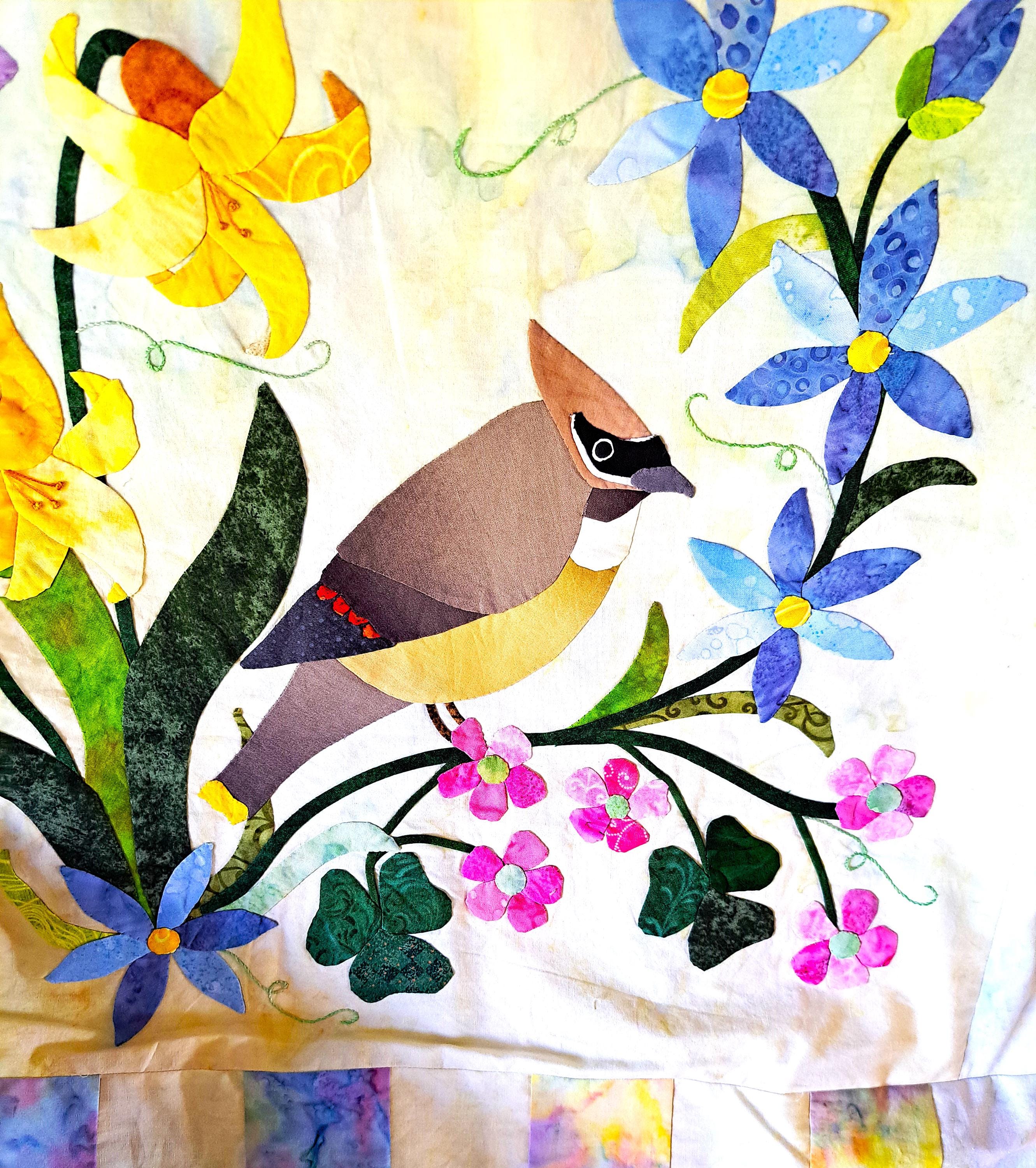 Natures Garden Applique 9block + Border Applique Pattern for Quilt - Etsy