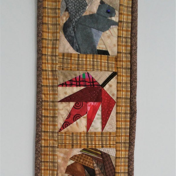 Squirrel Quilt Block - Etsy