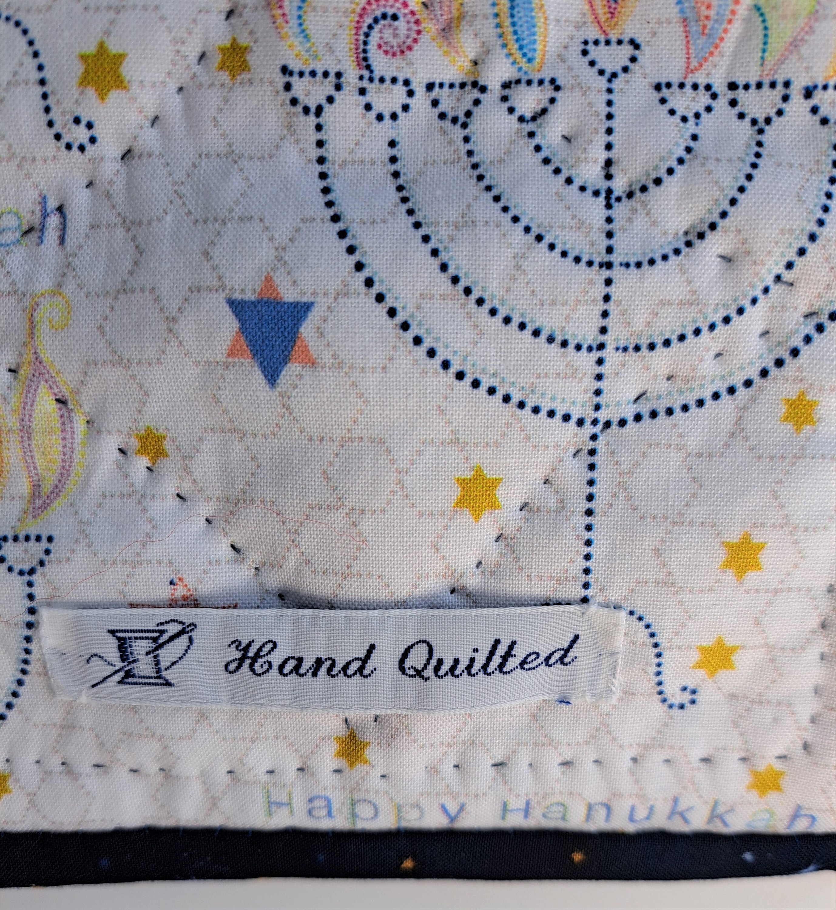 Hanukkah Themed Mini Wall Quilt With Beads - Etsy