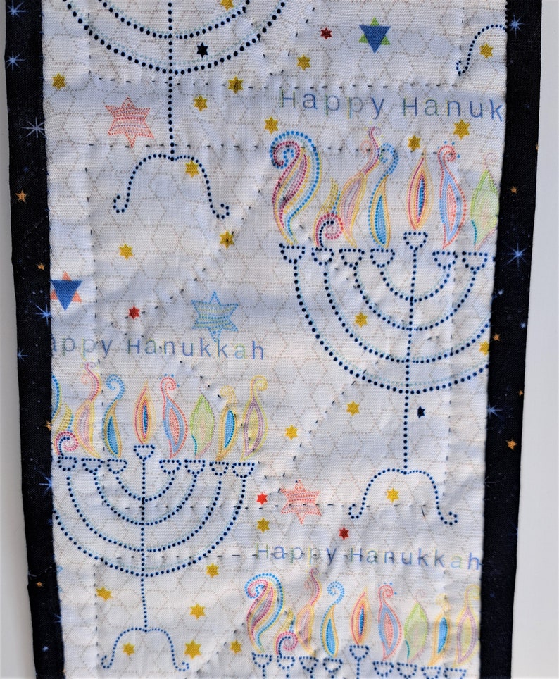Hanukkah Themed Mini Wall Quilt With Beads - Etsy