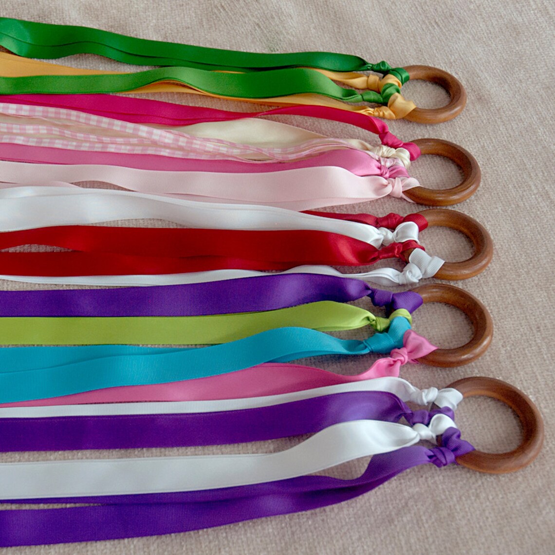 Ribbon Ring Toy Rhythm Ring Dancing Ribbons Ribbon Wand - Etsy