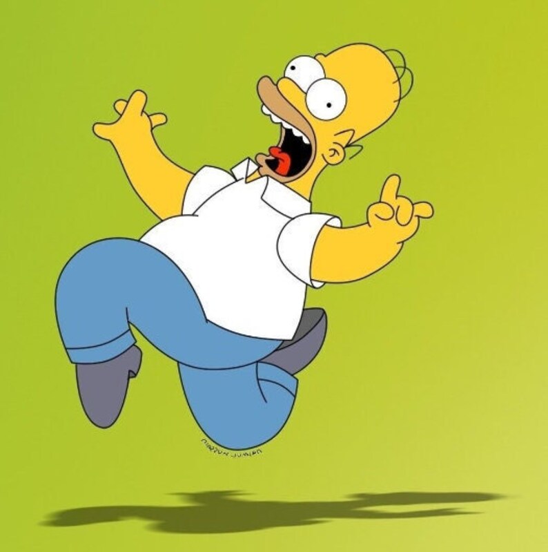 Homer Simpson Frolics - Cross Stitch Pattern - Etsy