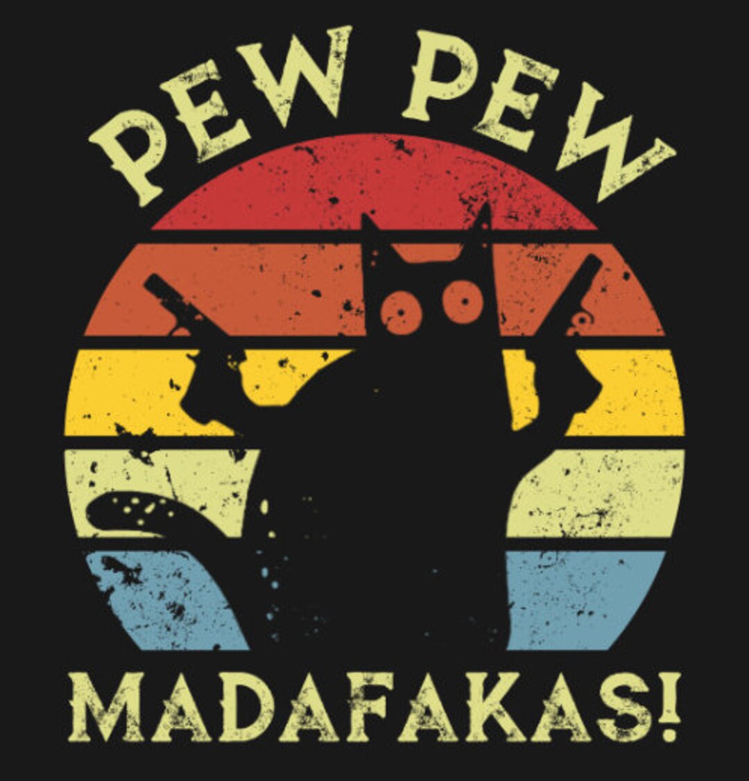 PEW PEW Cat Cross Stitch Pattern - Etsy