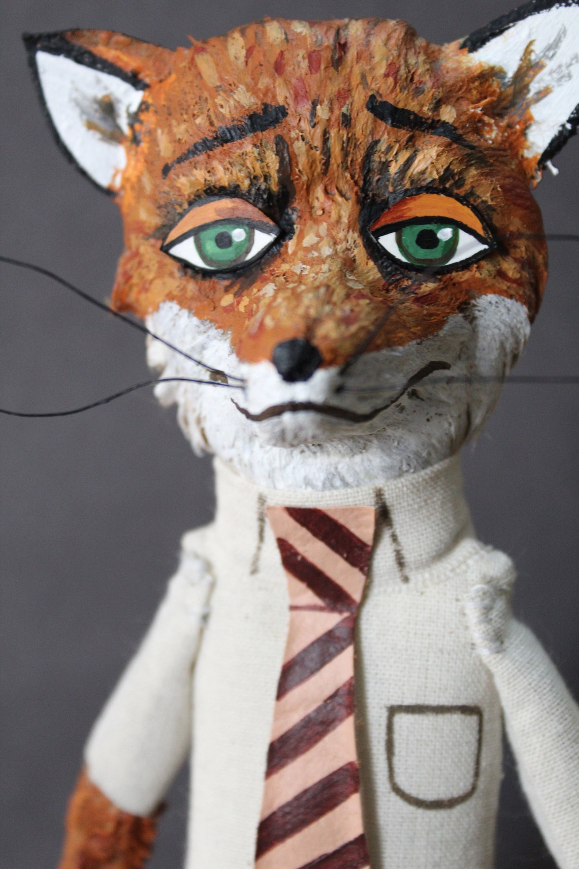 Fantastic Mr. Fox Art Dolls. / two figures original art | Etsy