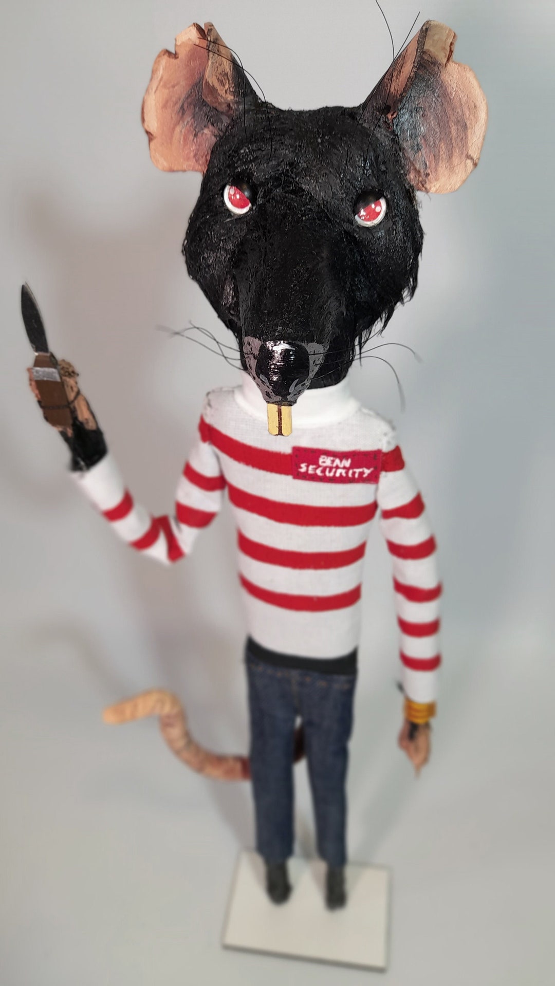 Rat Art Dolls Fantastic Mr Fox Original Art Figurative Art Collectible Doll T Handmade