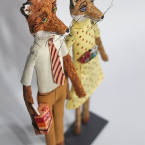 Fantastic Mr. Fox Art Dolls. / Two Figures Original Art | Etsy