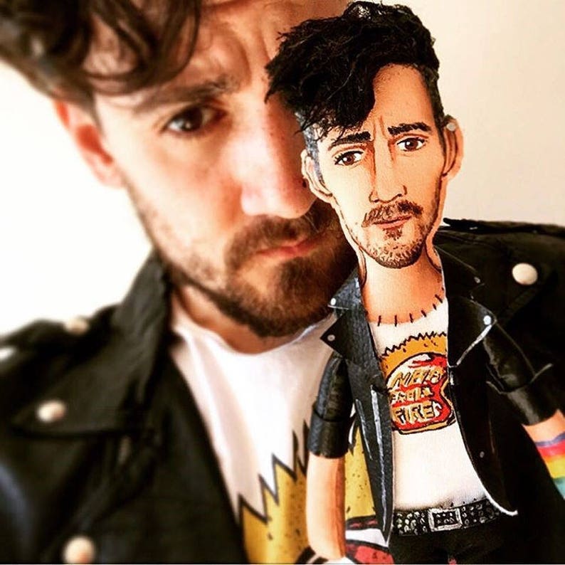 Custom Art Doll Figure People Artist Music Original Art - Etsy