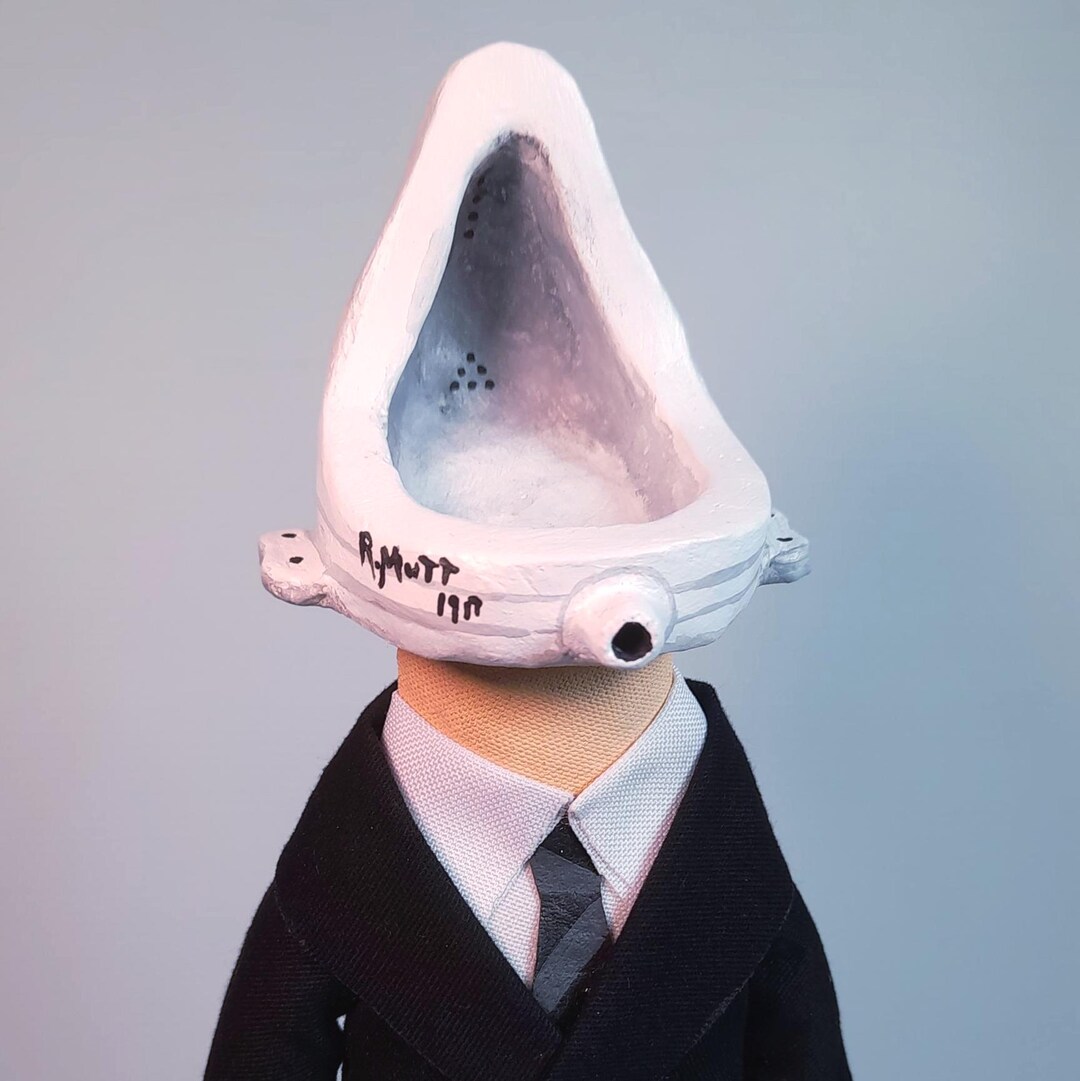Fountain Man Art Doll, Based on the Work of Marcel Duchamp. Original ...