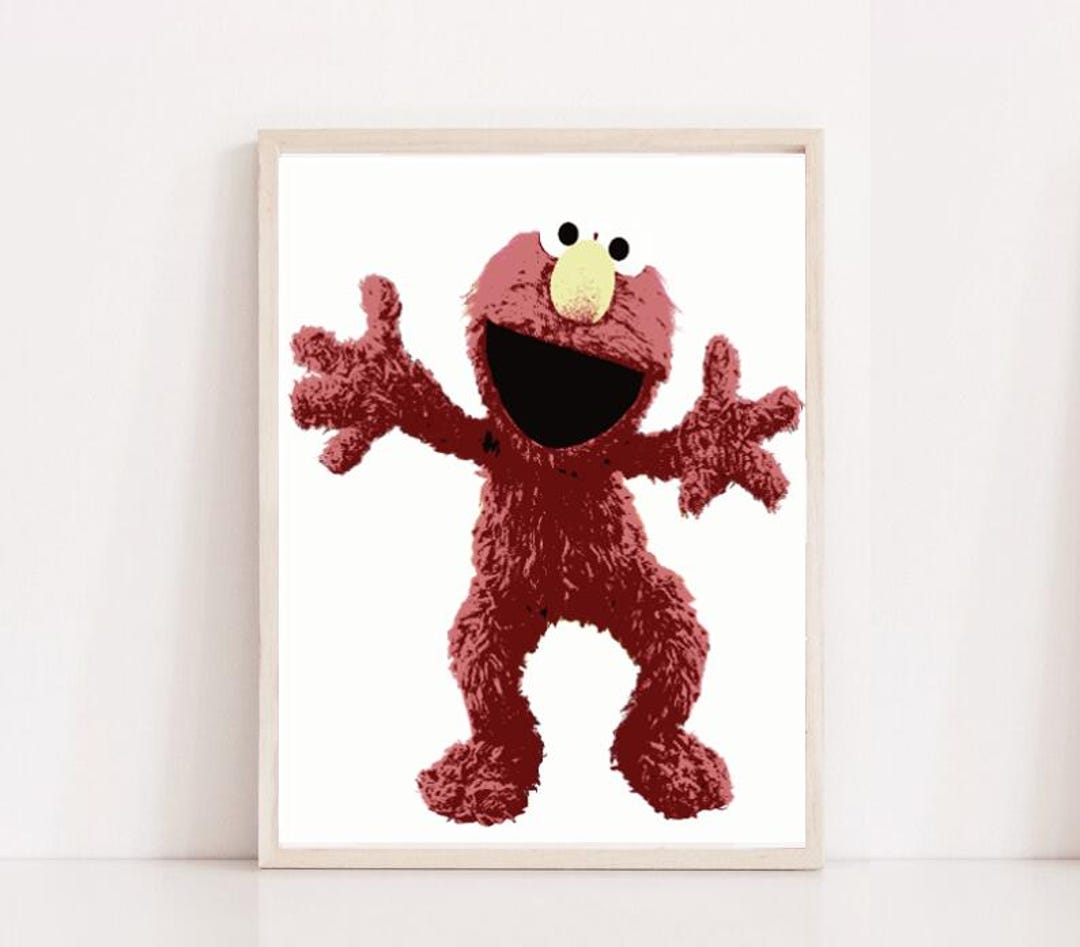 Elmo Digital Print - Etsy