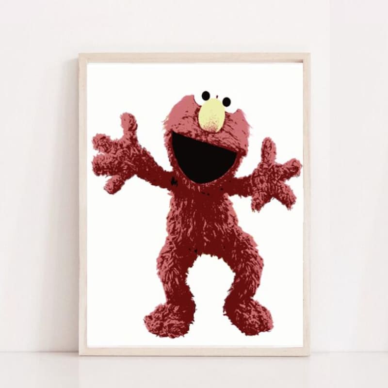 Elmo Art Painting - Etsy