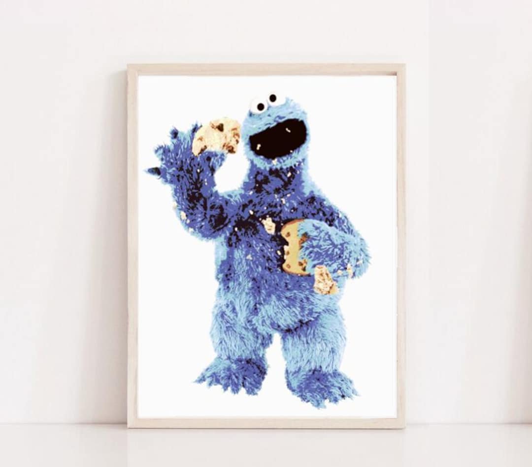 Cookie Monster Digital Print - Etsy