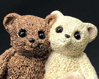 Teddy bear figurine | Etsy