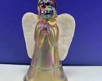Fenton glass angel | Etsy