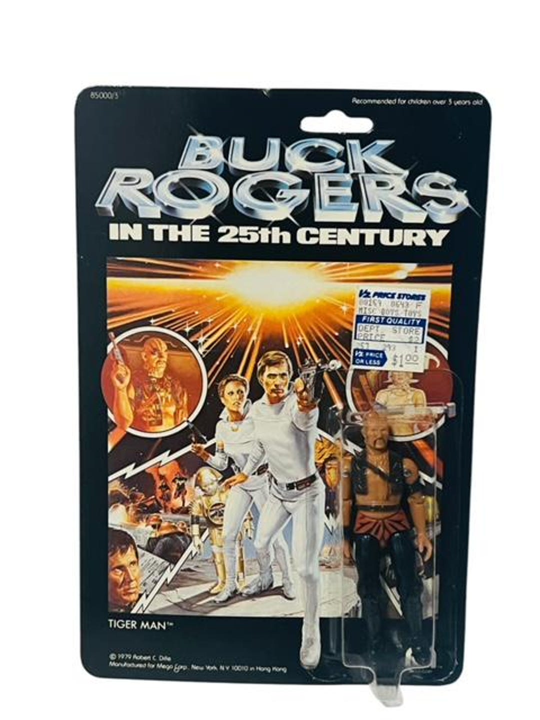 Tiger Man Buck Rogers Action Figure Toy 1979 Mego Dille MOC Sealed 25th ...