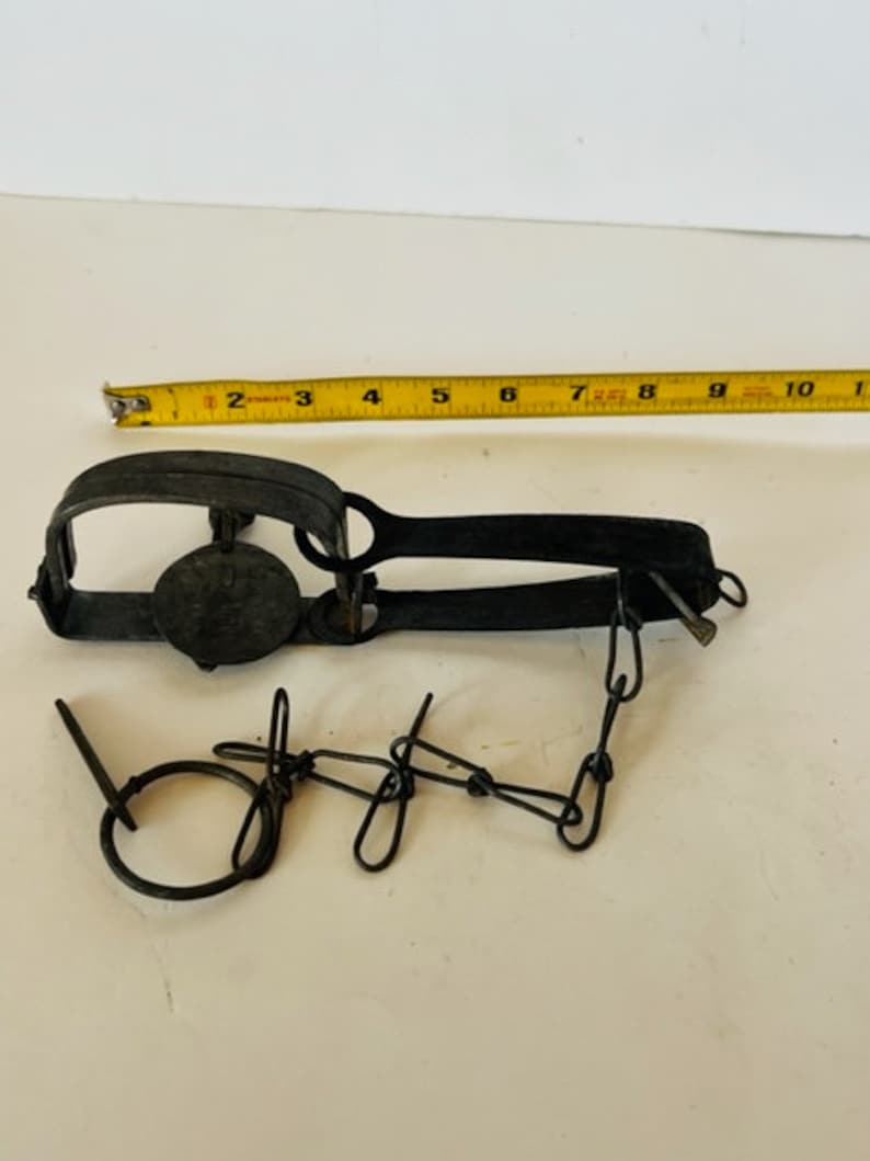 Antique Animal Trap Vtg Cast Iron Rodent Mouse Mice Hunting USA Oneida ...