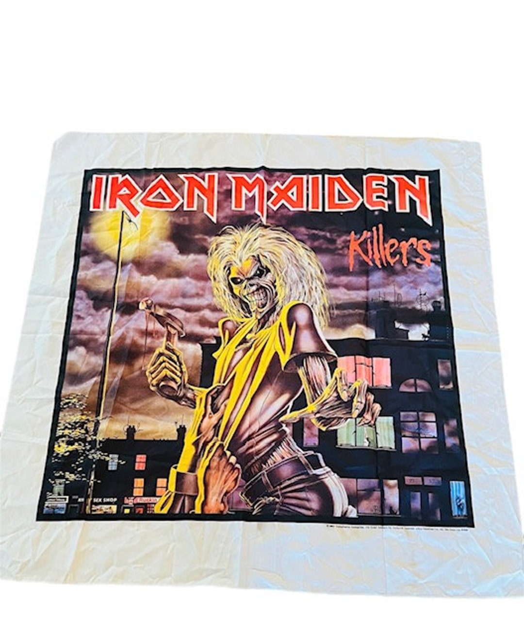 Iron Maiden Heavy Metal Banner Flag Wall Poster Eddie 1982 Transylvania ...
