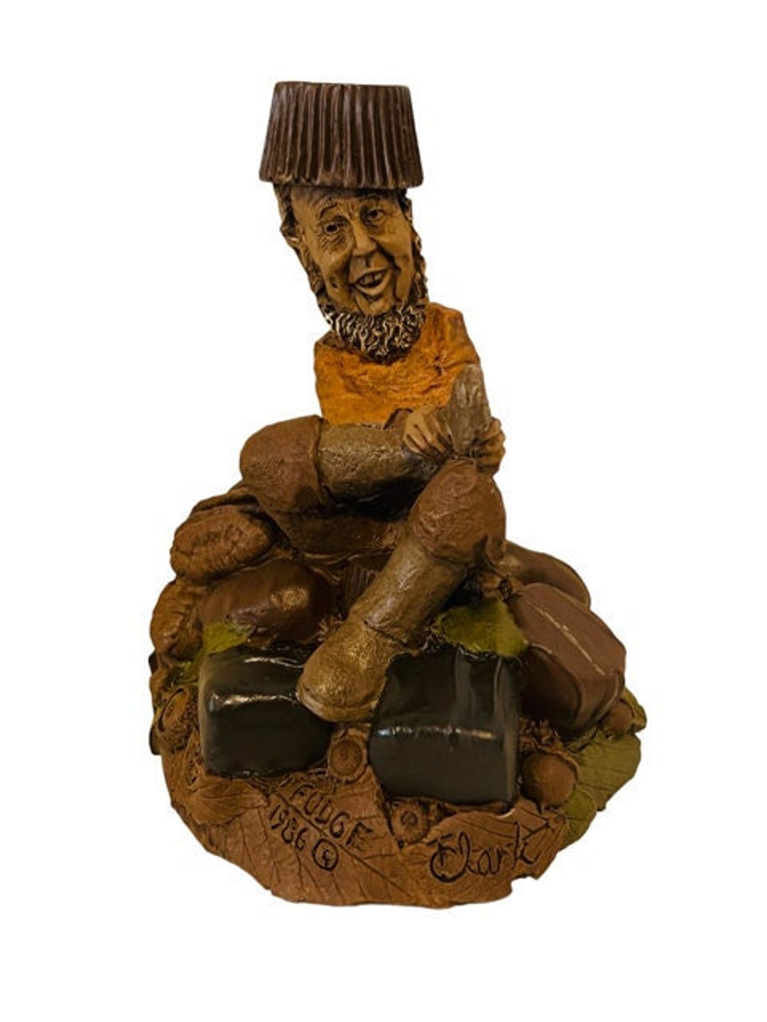 Tom Clark Gnome Figurine Vtg Sculpture Elf SIGNED Cairn Fudge Candy ...