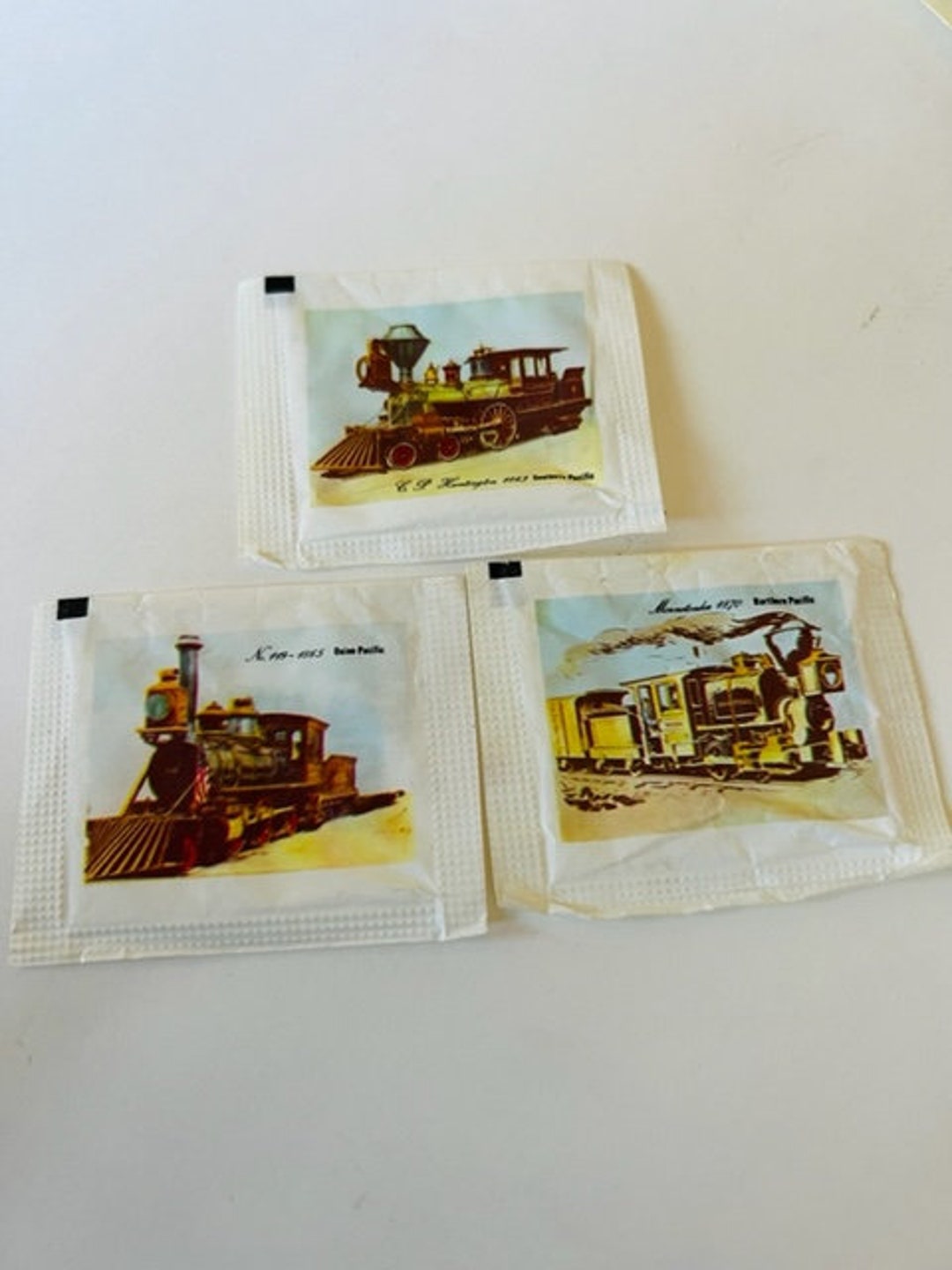 Holly Sugar Packet Train Locomotive Railroad Paper Ephemera Advertising ...