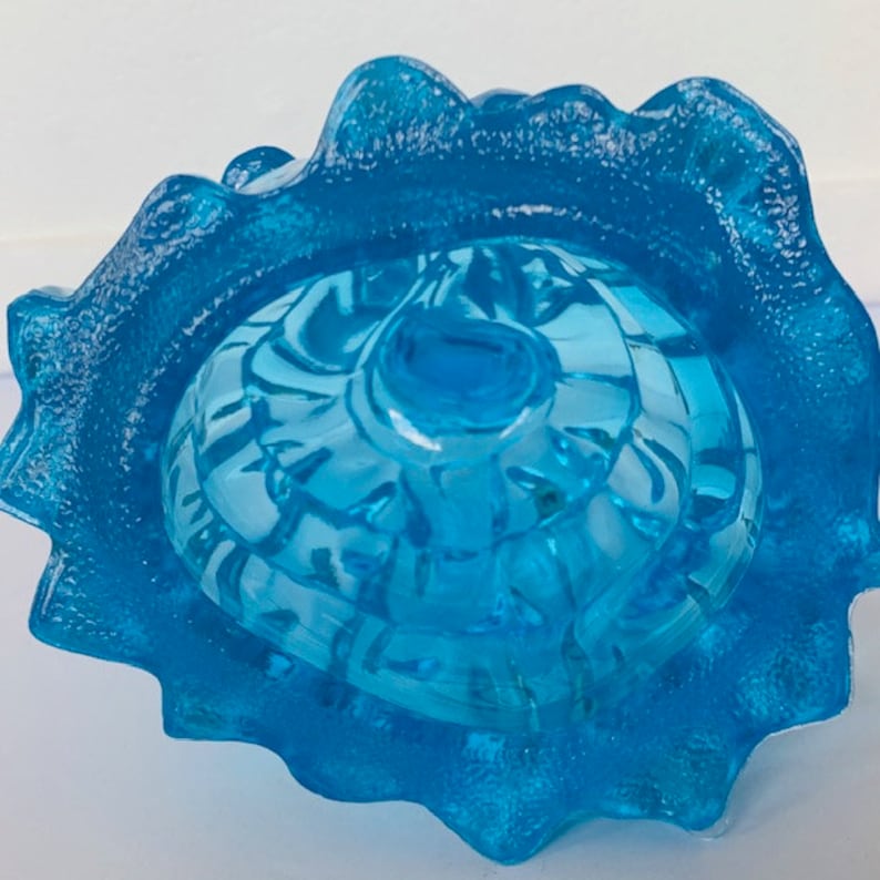 BOYD LOUISE GLASS Vintage Purple Cobalt Blue Figurine Statue Sculpture ...