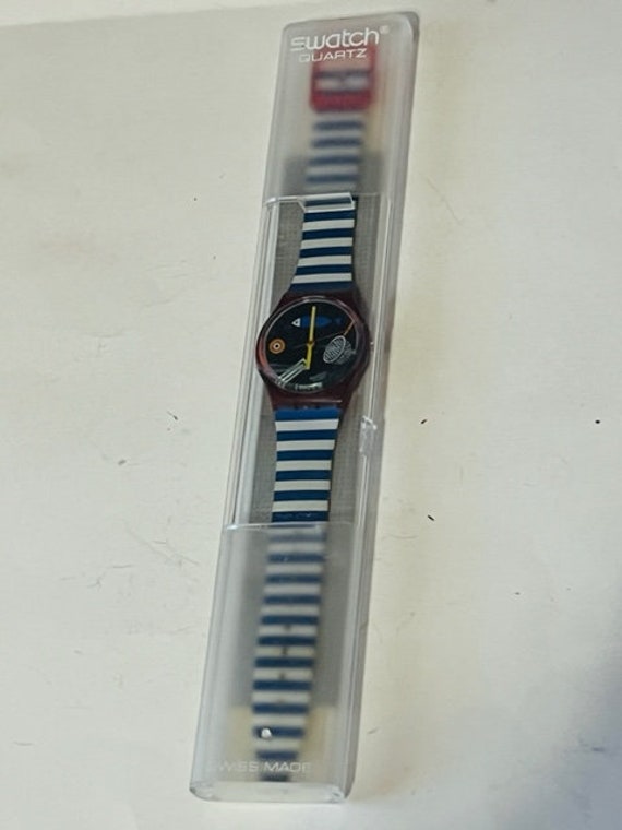 Swatch Watch Wristwatch VINTAGE Swiss made Fish Net F… - Gem