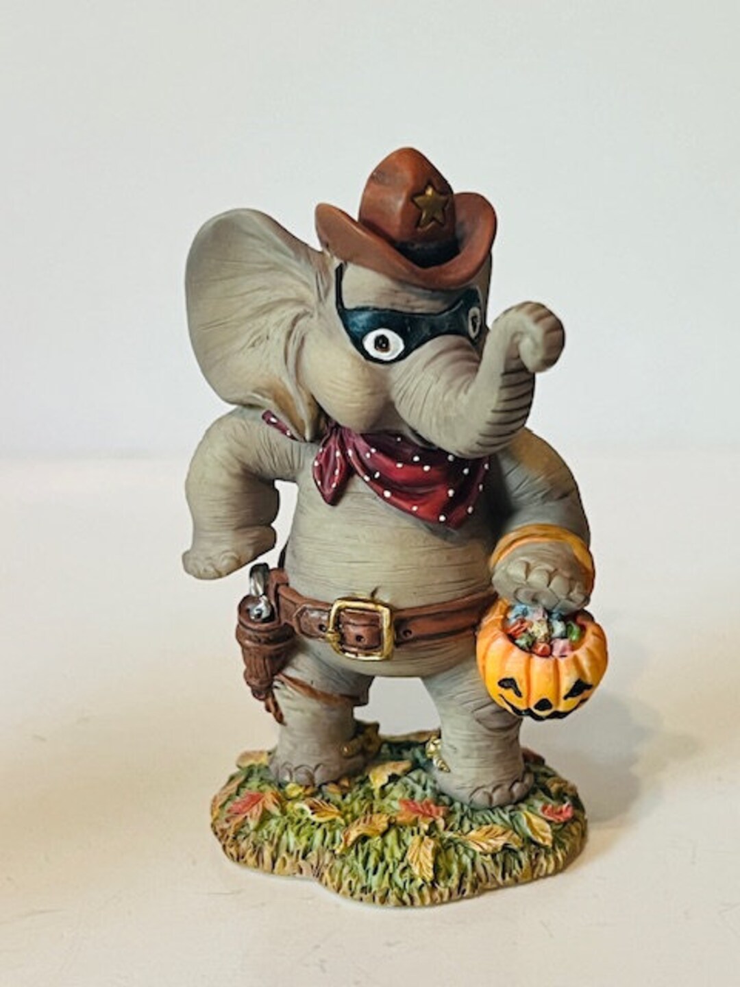 Elephant Figurine Hamilton Collection Pals Month Anthropomorphic Spring ...