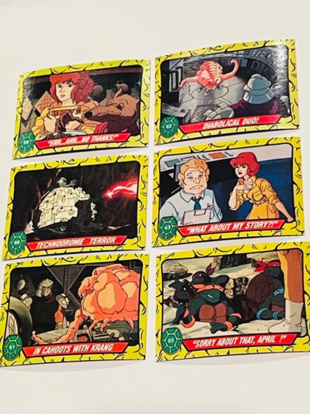 Teenage Mutant Ninja Turtles Trading Cards Lot Sticker Mirage Topps ...