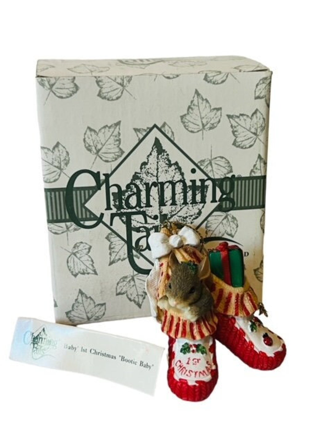 Charming Tails Figurine Fitz Floyd Mouse Mice Anthropomorphic Bootie ...