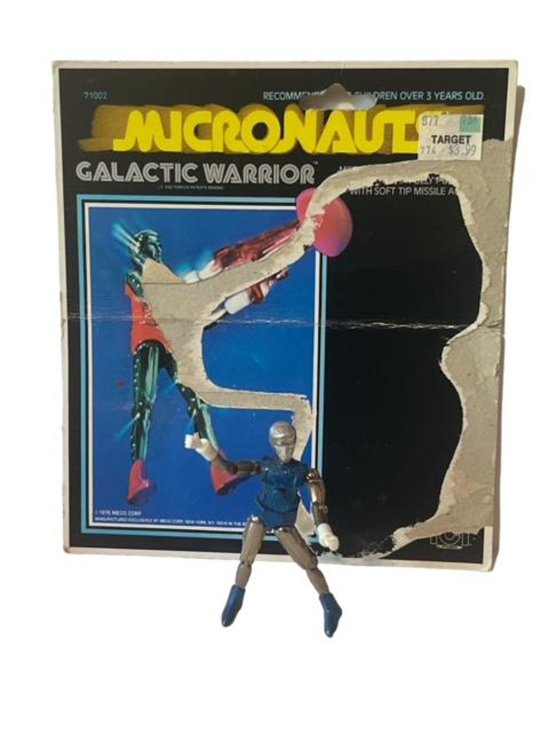 Micronauts Action Figure Toy Vtg Robot 1979 Mego Card Galactic Warrior ...