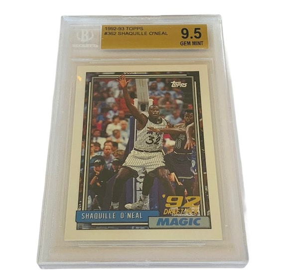 Shaquille O'neal Shaq Rookie Card RC Graded Los Angeles - Etsy