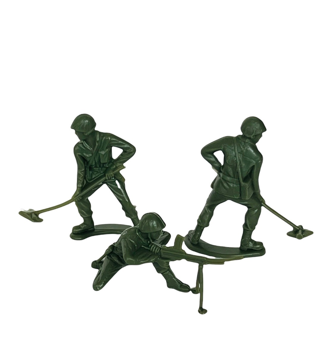 Army Men Toy Soldiers Plastic Military Mixed LOT Figures Vtg Marx Mpc ...