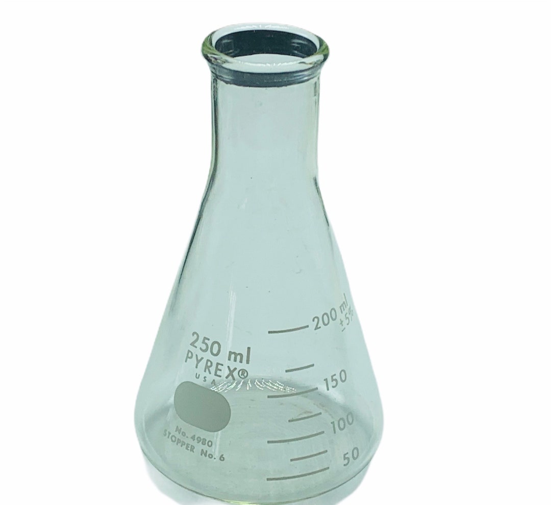 PYREX LAB FLASK 250ml Vintage Laboratory Collectible Glass 250 Ml ...