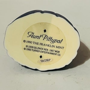 Gone With the Wind Figurine Franklin Mint Turner Aunt Pittypat Pitty ...