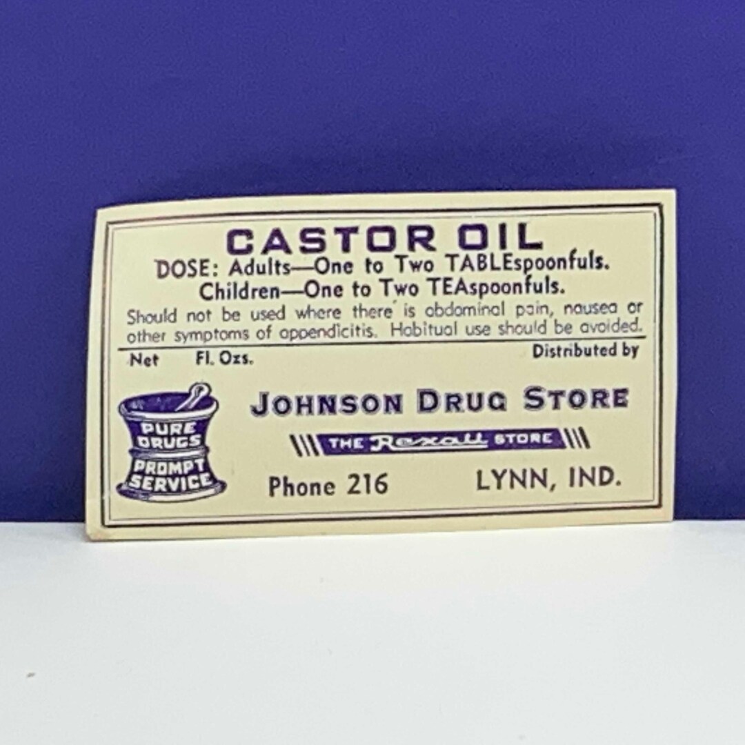 VINTAGE DRUG STORE Label Vintage 1930s Ephemera Paper Pharmacy ...