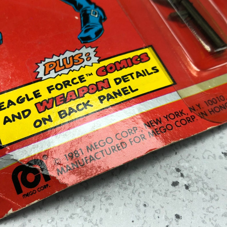 1981 MEGO EAGLE FORCE Diecast Metal Vintage Toy Soldier Action Figure ...