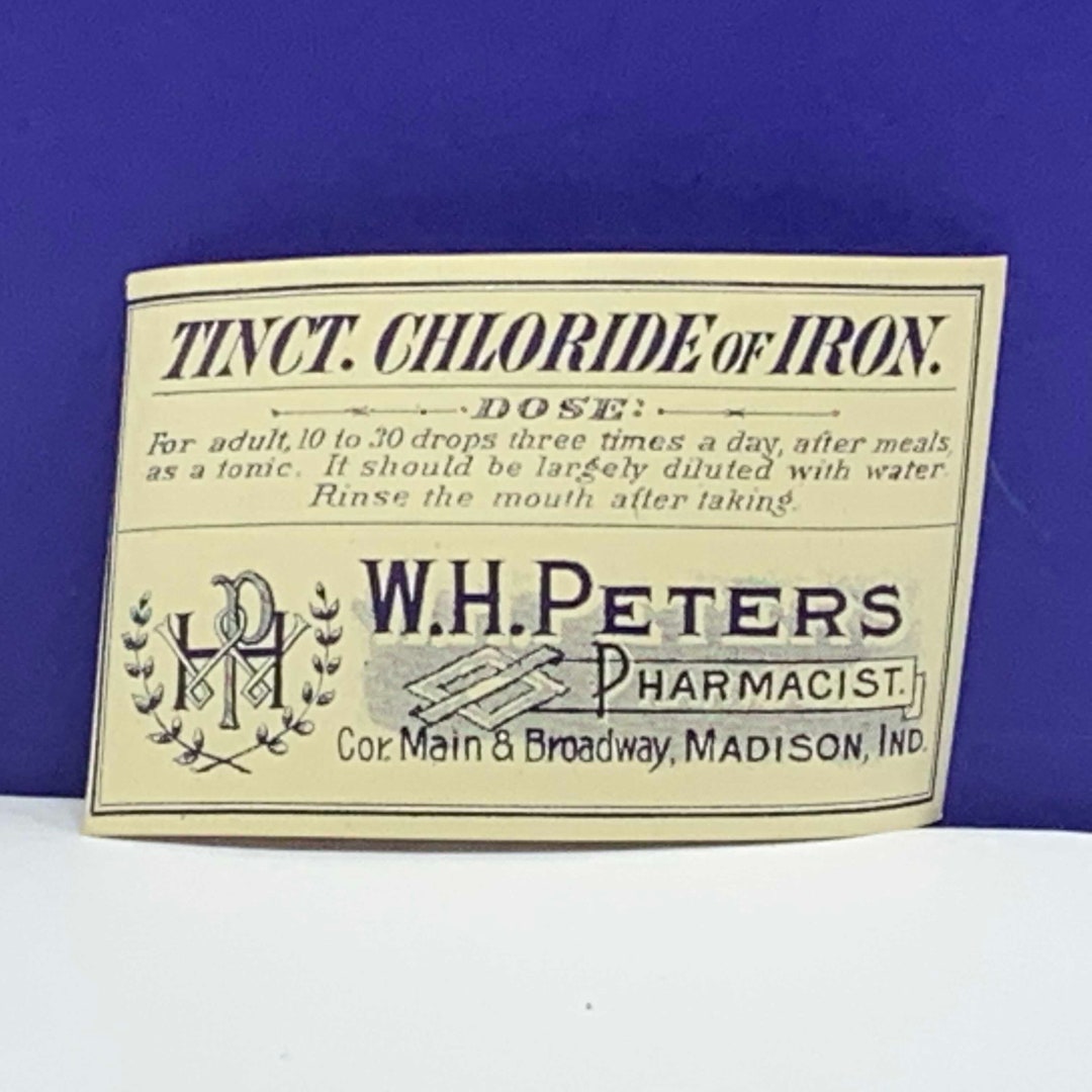 VINTAGE DRUG STORE Label Vintage 1930s Ephemera Paper Pharmacy ...