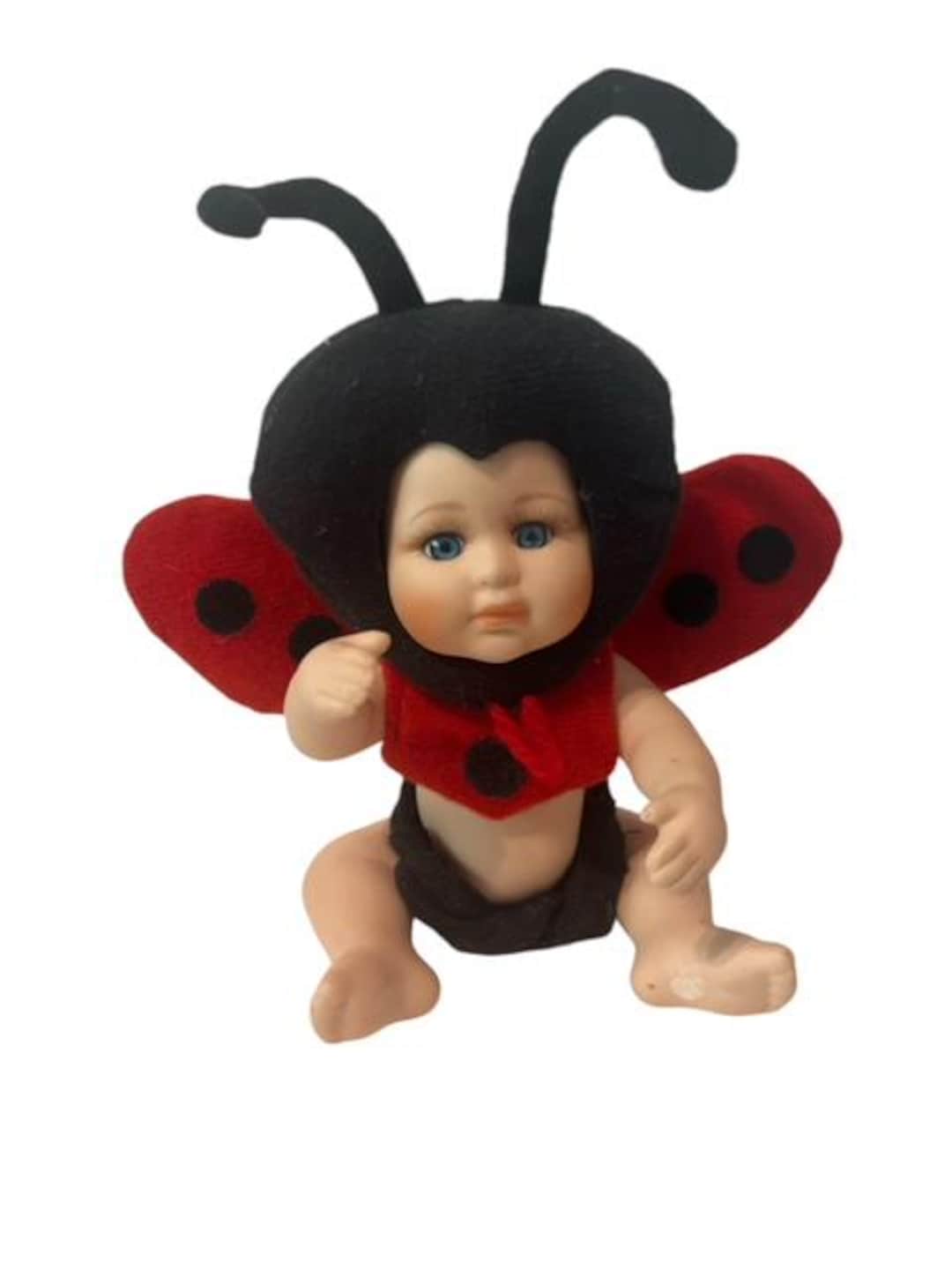 Anne Geddes Doll Baby Ladybug Lady Bug Figurine Geppeddo Insect ...