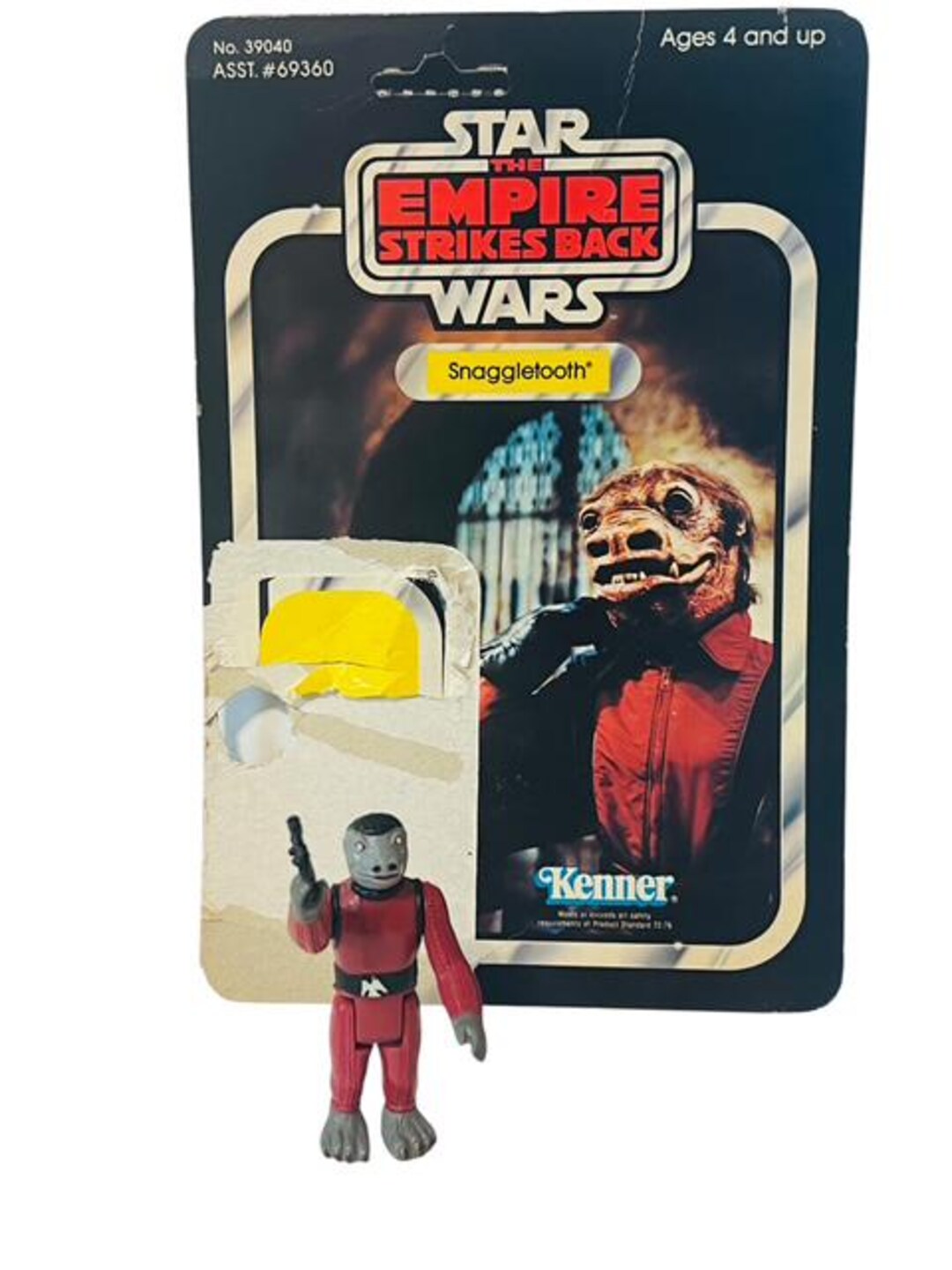 Snaggletooth Star Wars Action Figure Vtg 1980 Kenner UNPUNCHED Card ...