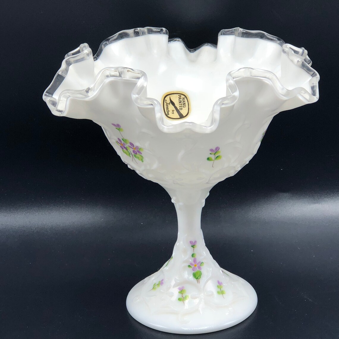 FENTON ART GLASS Sculpture Vintage Family Signature Series - Etsy