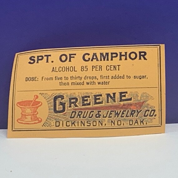 VINTAGE DRUG STORE Label Vintage 1930 Ephemera Paper Pharmacy | Etsy